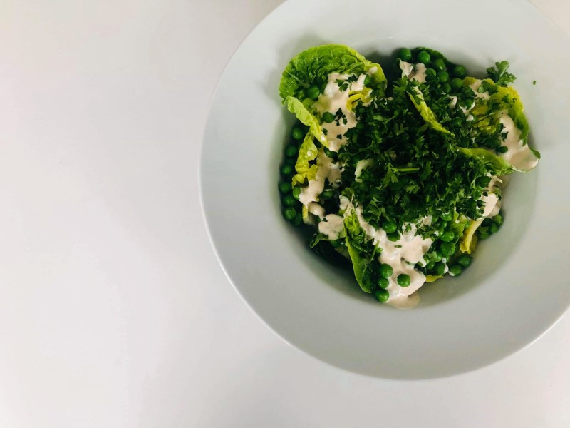 Hjertesalat med ærter og persille | opskrifter | GastroFun.dk